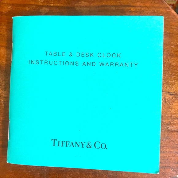 Tiffany & Co. | Other | Tiffany Co Table And Desk Clock ...